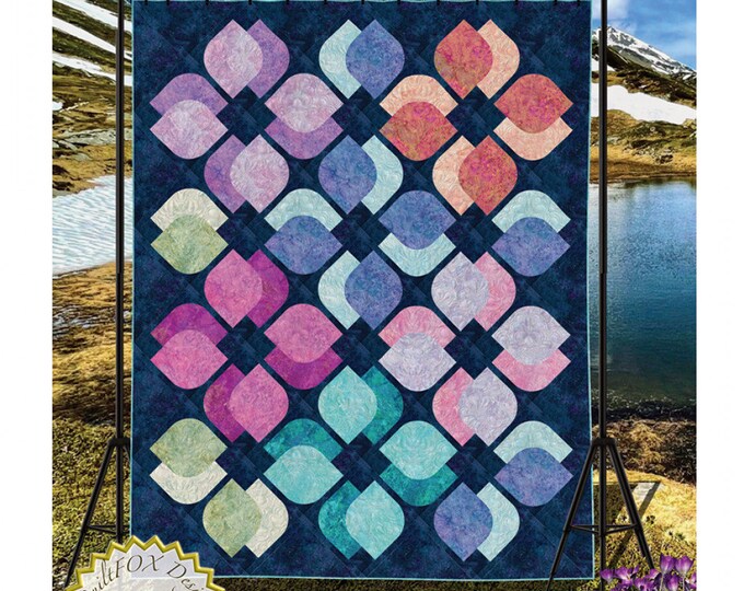Floating Flowers-stonehenge-quilt Pattern-quiltfox-judit Hajdu Quilt ...