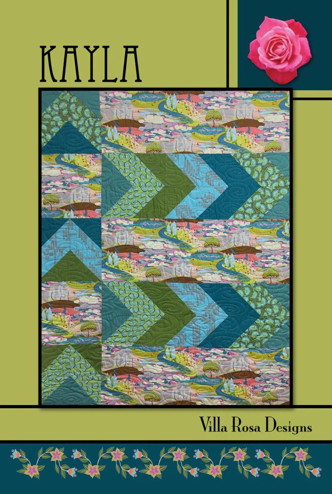 Kayla PDF Quilt Pattern-villa Rosa Instant Download Quilt Pattern - Etsy