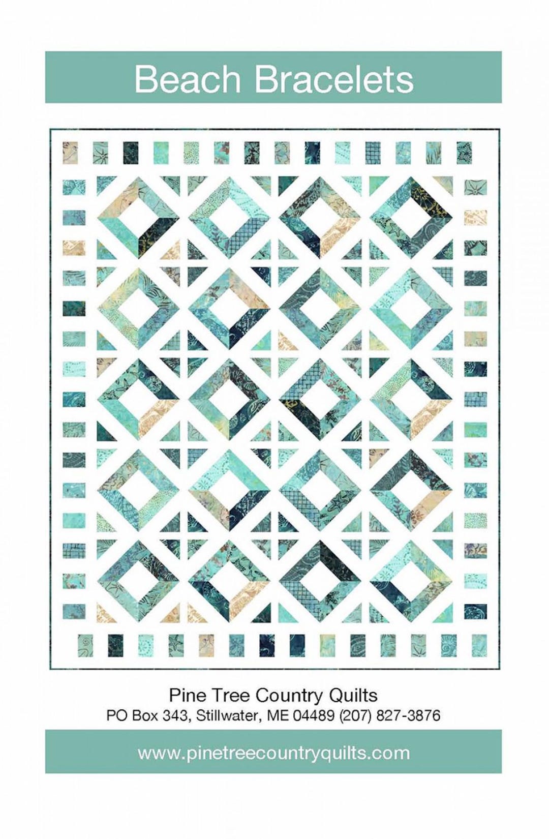 Beach Bracelets Quilt Pattern PDF Quilt Pattern-pine Tree Country ...