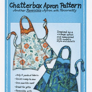 Chatterbox Apron Pattern-mary Mulari Designs-kitchen Apron Pattern - Etsy
