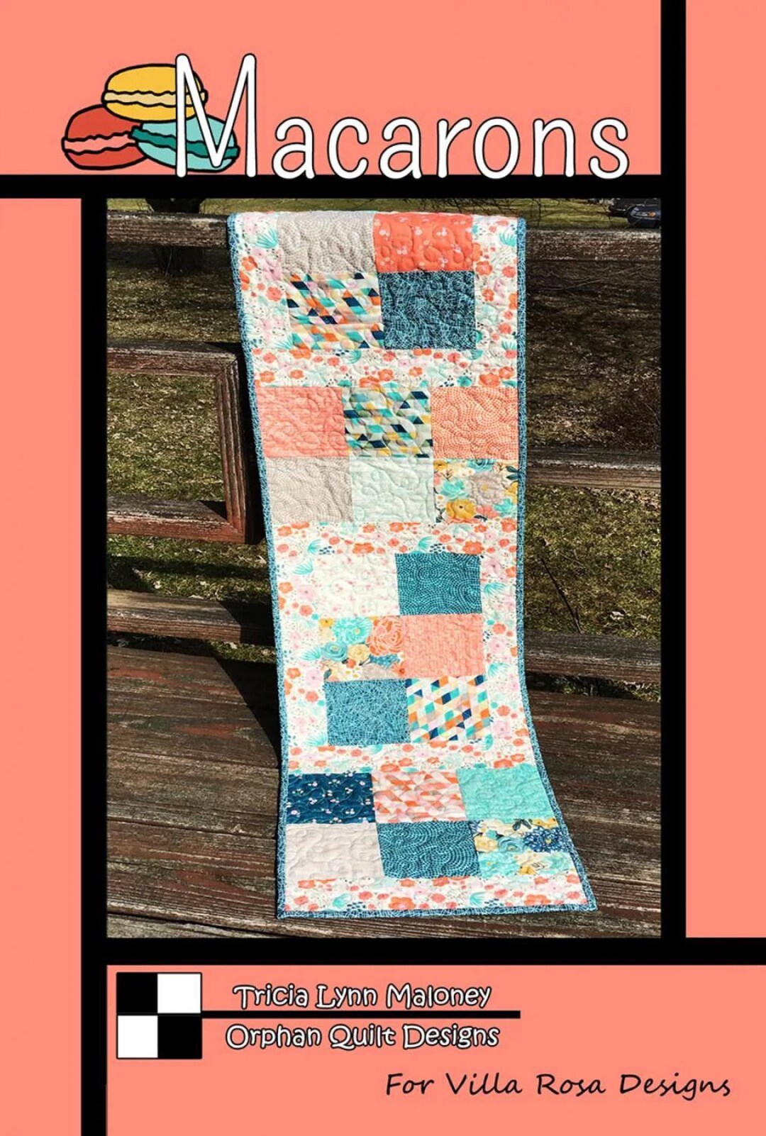 Macarons Quilt Pattern PDF Quilt Pattern-villa Rosa Instant Download Quilt Pattern Table Runner ...