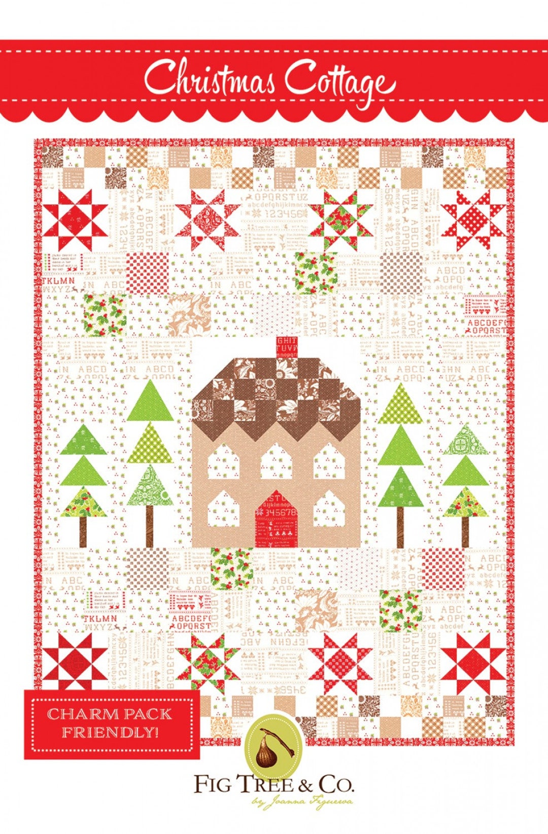 Christmas Cottage-quilt Pattern-fig Tree & Co-joanna Figueroa - Etsy