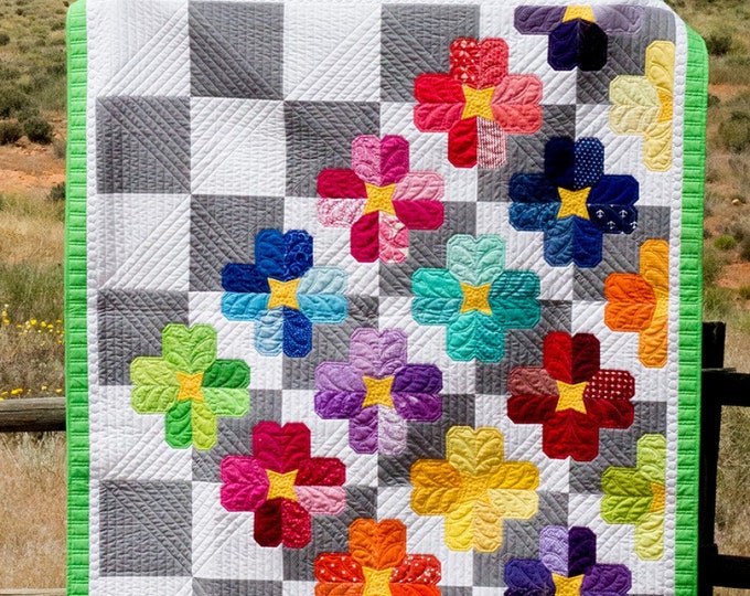 Checkmate-quilt Pattern-on Williams Street-foundation Paper Pieced - Etsy