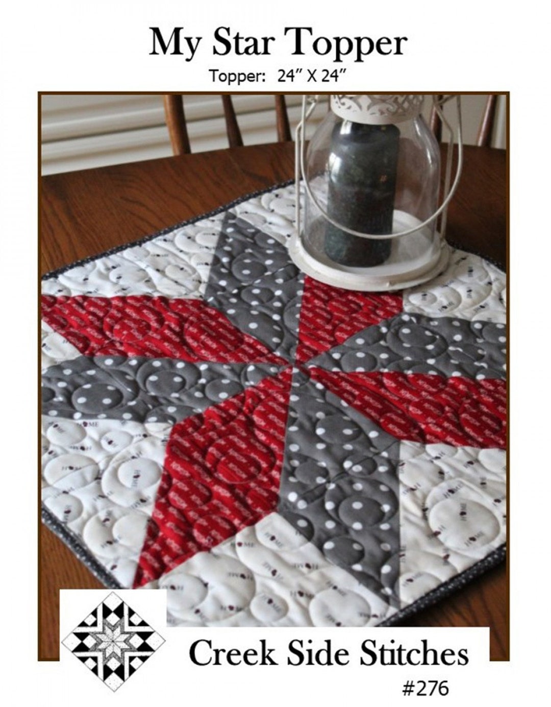 My Star Table Topper Pattern-creek Side Stitches - Etsy
