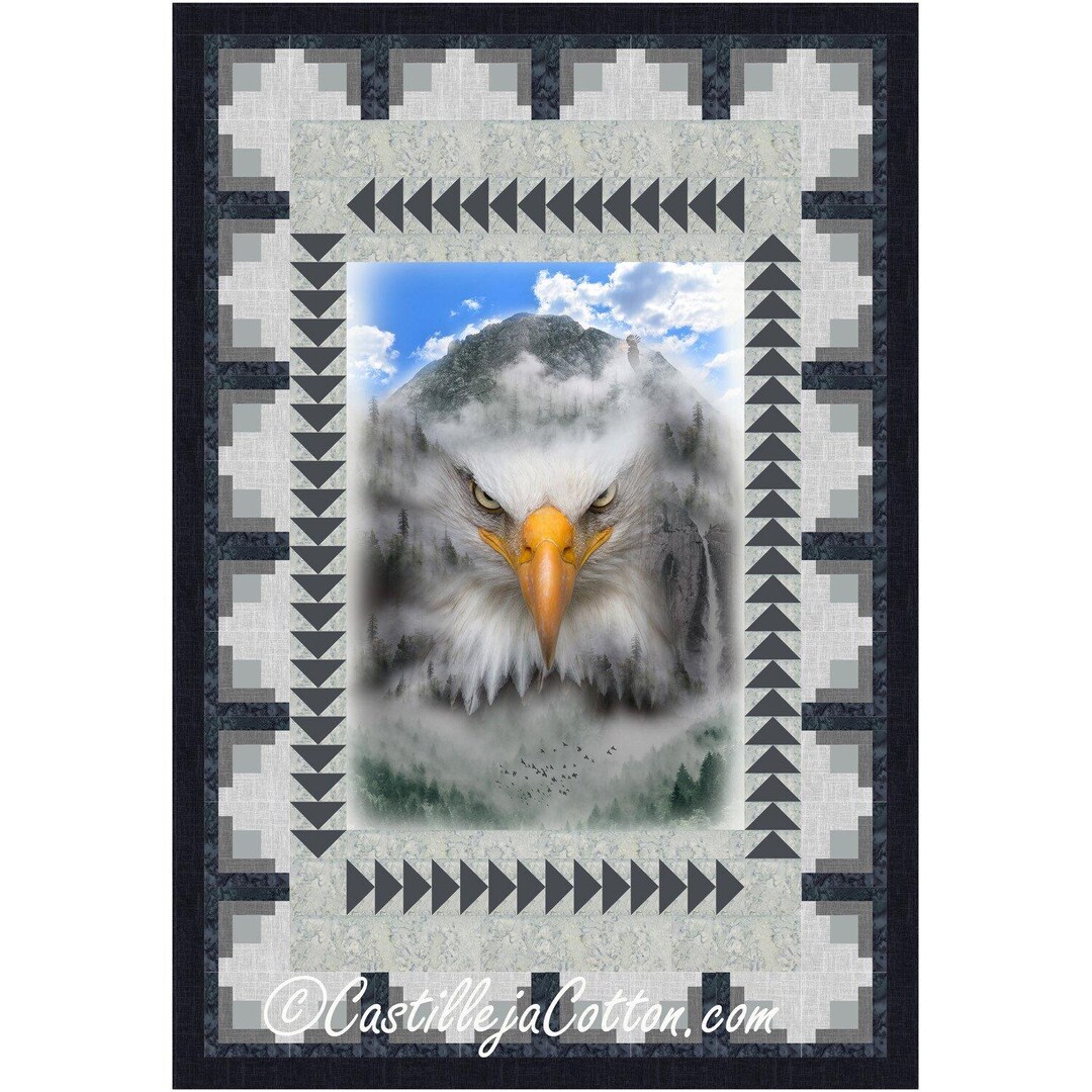 Eagle Mirage Panel Quilt Pattern PDF Quilt Pattern-diane Mcgregor-castilleja Cotton - Etsy