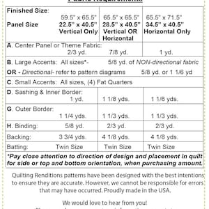 Triptych-quilt Pattern-quilting Renditions-panel Quilt Pattern - Etsy
