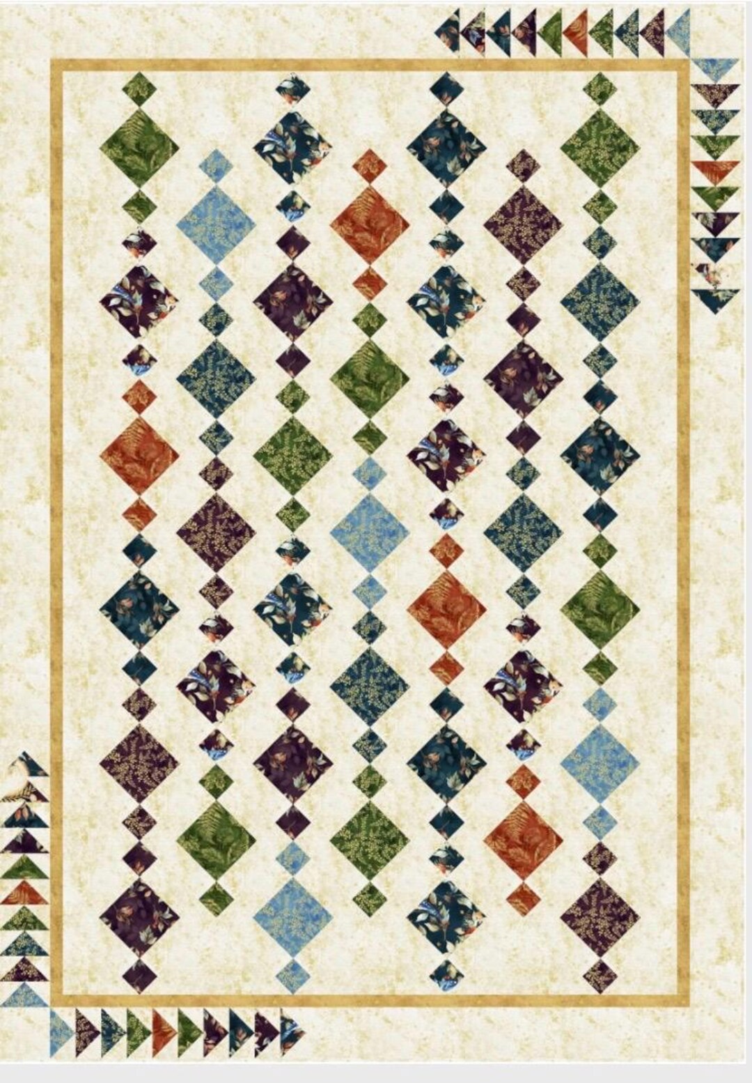Crystals Quilt Pattern-quilting Renditions-pieced Quilt Pattern - Etsy