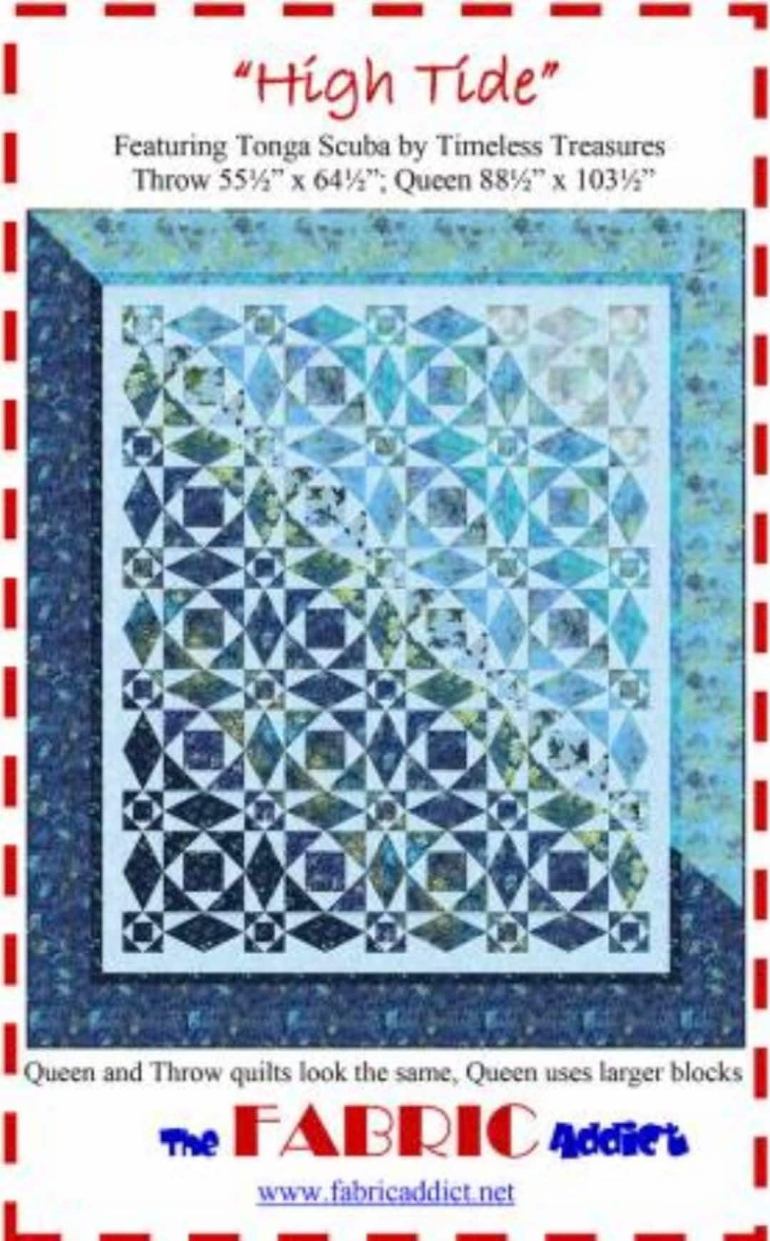 High Tide Quilt Pattern-fabric Addict-star Quilt Pattern - Etsy