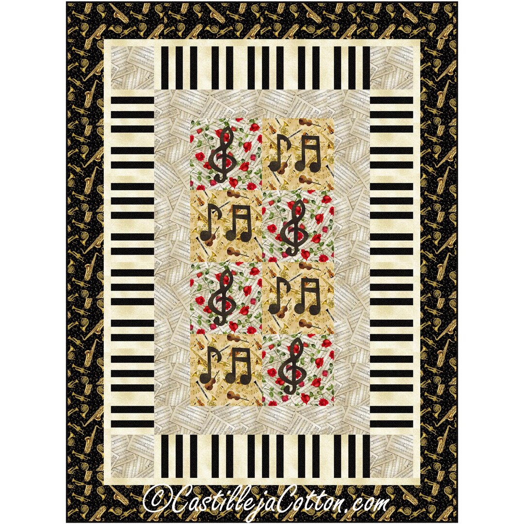 Musical Notes Quilt Pattern PDF Quilt Pattern-diane Mcgregor-castilleja ...