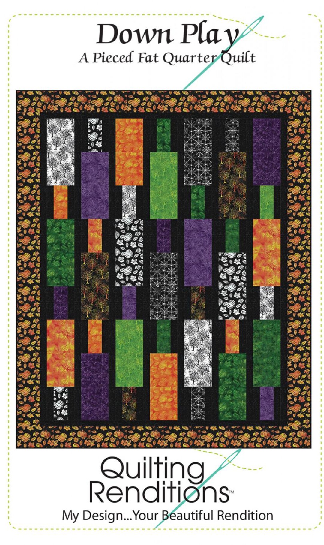 Down Play Quilt Pattern-pieced Quilt Pattern-quilting Renditions-kari ...