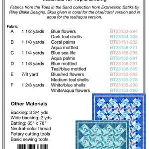 Beach Dance Quilt Pattern PDF Quilt Pattern-pine Tree Country Quilts ...