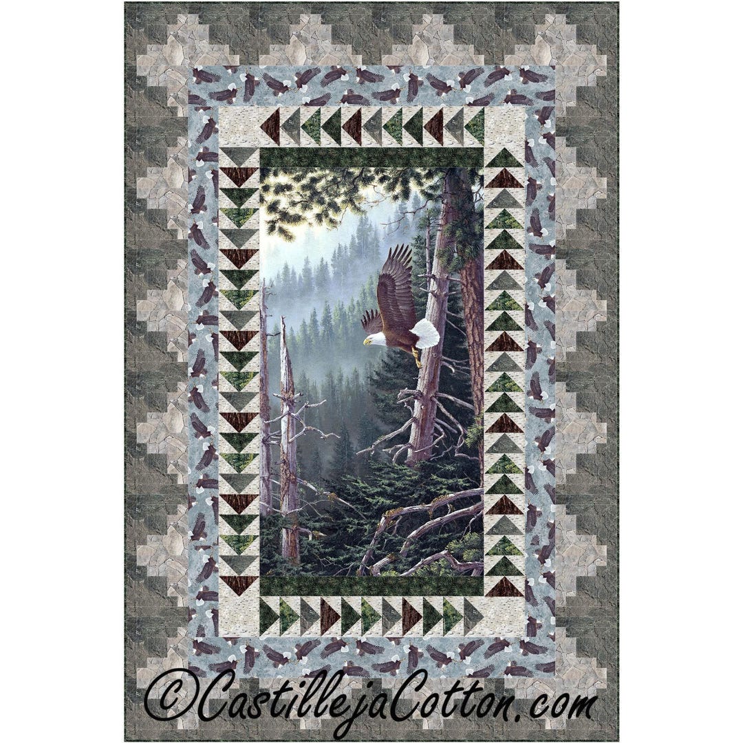 Forest Eagle Panel Quilt Pattern PDF Quilt Pattern-diane Mcgregor ...