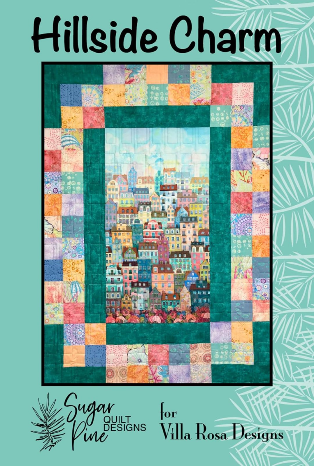 Hillside Charm Quilt Pattern: Colorful Cityscape Design (PDF Pattern ...