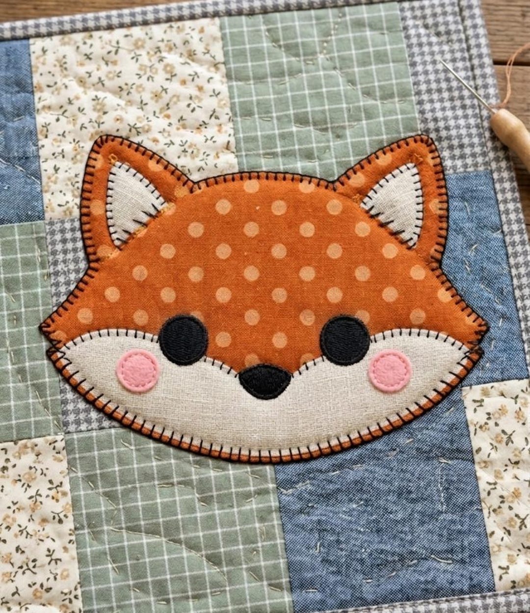 Fox Applique Template PDF – Woodland Fox Pattern, 4” & 6” Templates ...