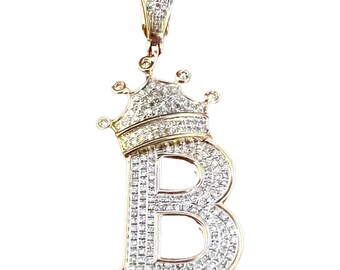 Diamond B With Crown - Etsy