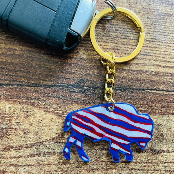 Buffalo Keychain - Etsy