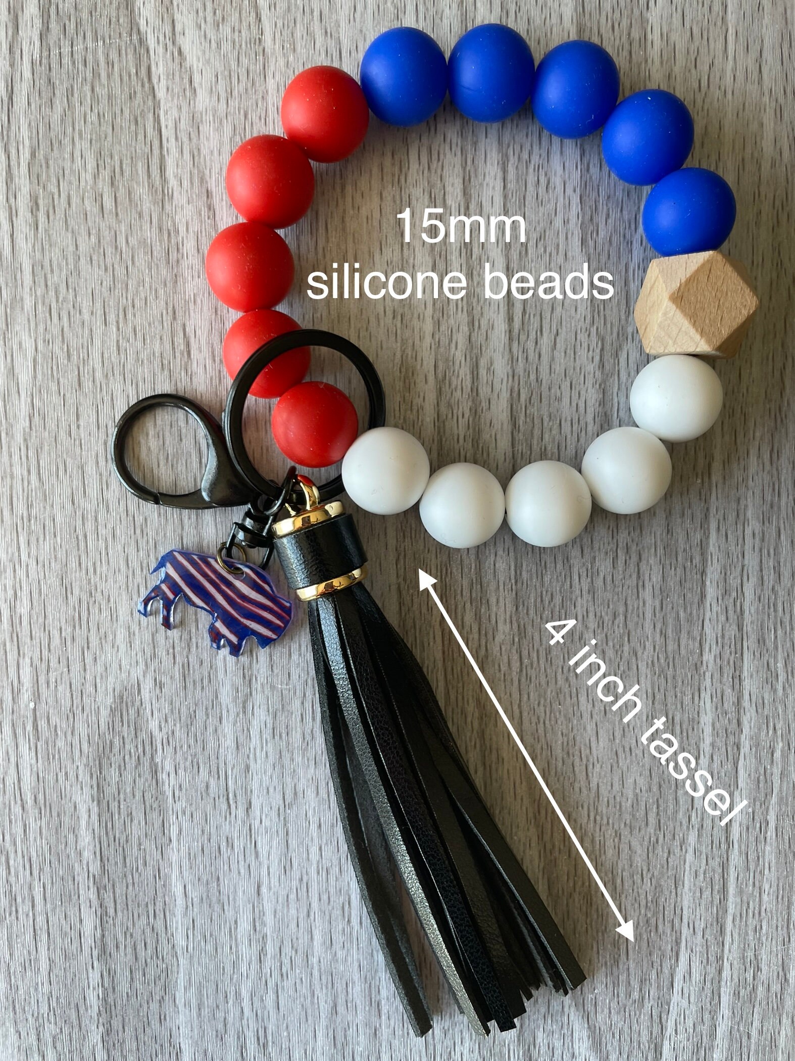 Bills Keychain Bracelet Wristlet Bills Mafia Buffalo Gift for Her Bills ...