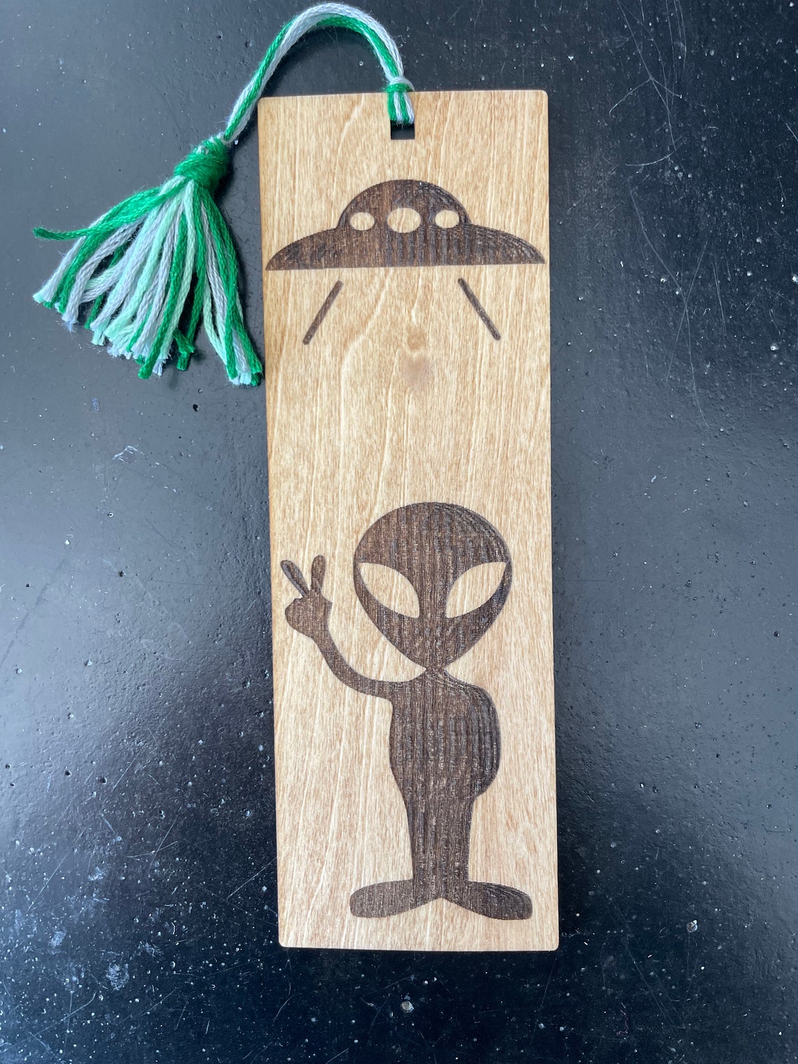 Alien Bookmark With Tassel Alien Gift for Woman Ufo Gifts for Him With ...