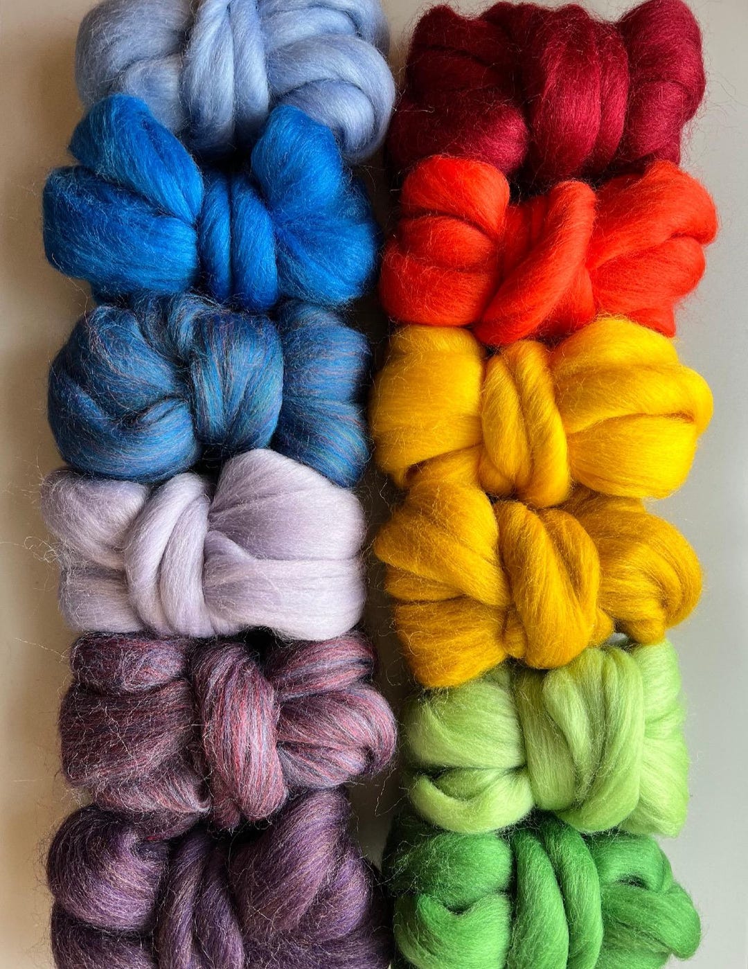 Corriedale Wool Roving, Fiber Art Supplies, Weaving & Felting - Etsy