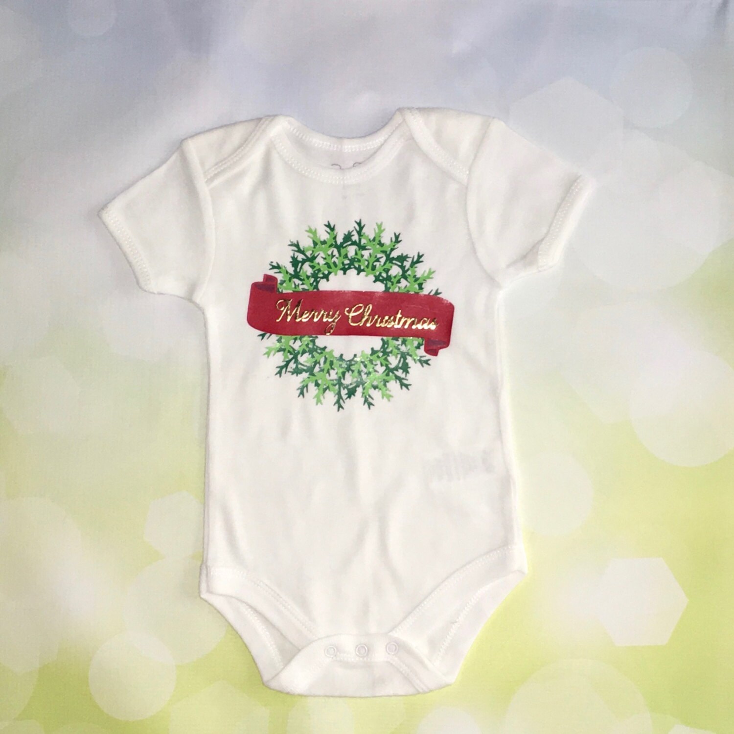 Wreath With Ribbon Banner Customize With Name or Greeting | Etsy