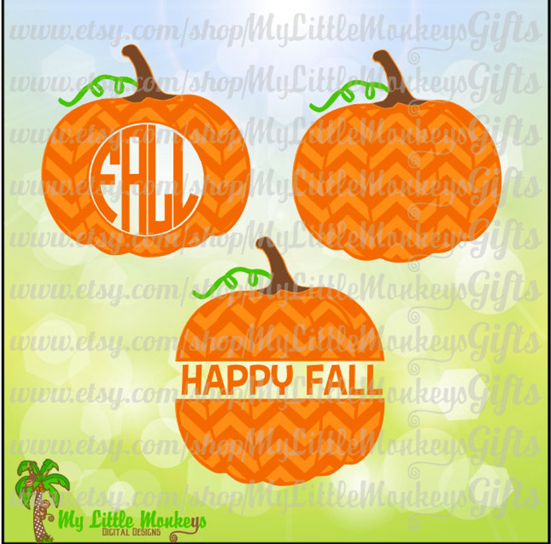 Chevron Pumpkin Background