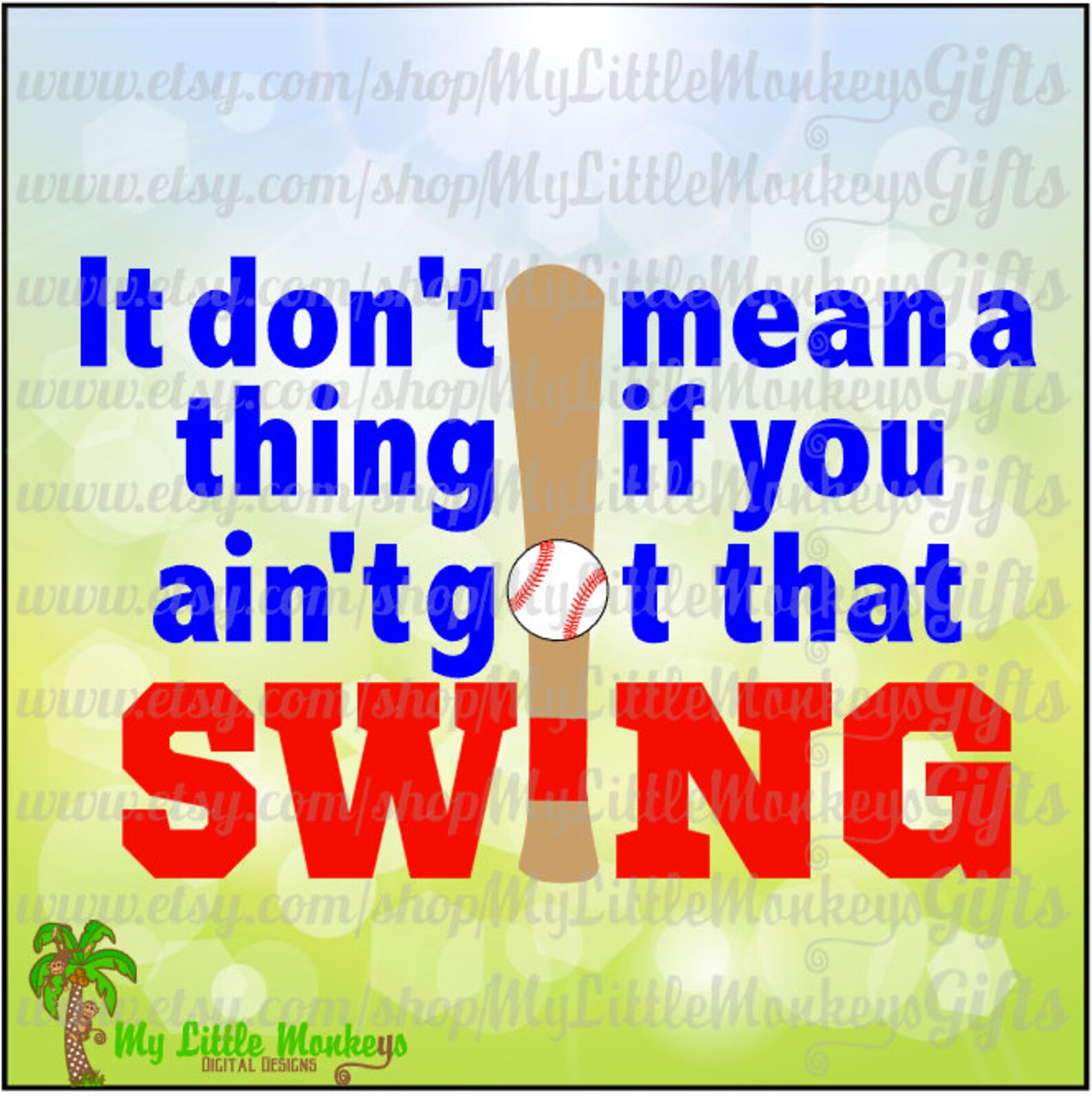 It Don't Mean a Thing If You Ain't Got That Swing - Etsy