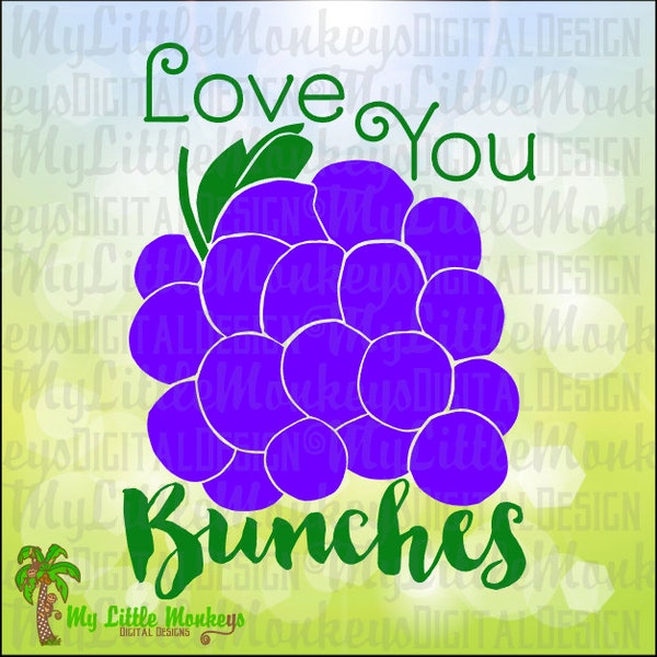 Love You Bunches Svg - Etsy
