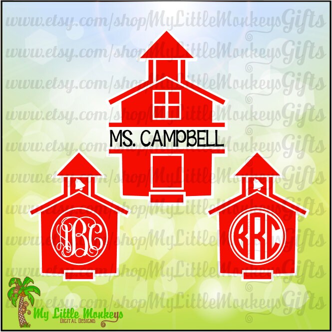 School House With Bell Svg - Etsy