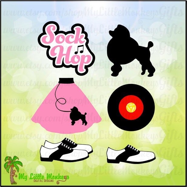 50s Sock Hop Clip Art