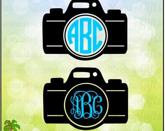 Camera Monogram | Etsy