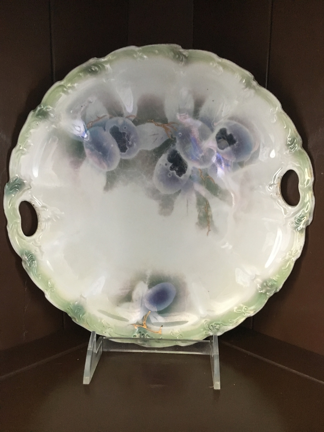 Vintage WEIMAR Germany, Beautiful Hand Painted Circa: 1800’s Cake ...
