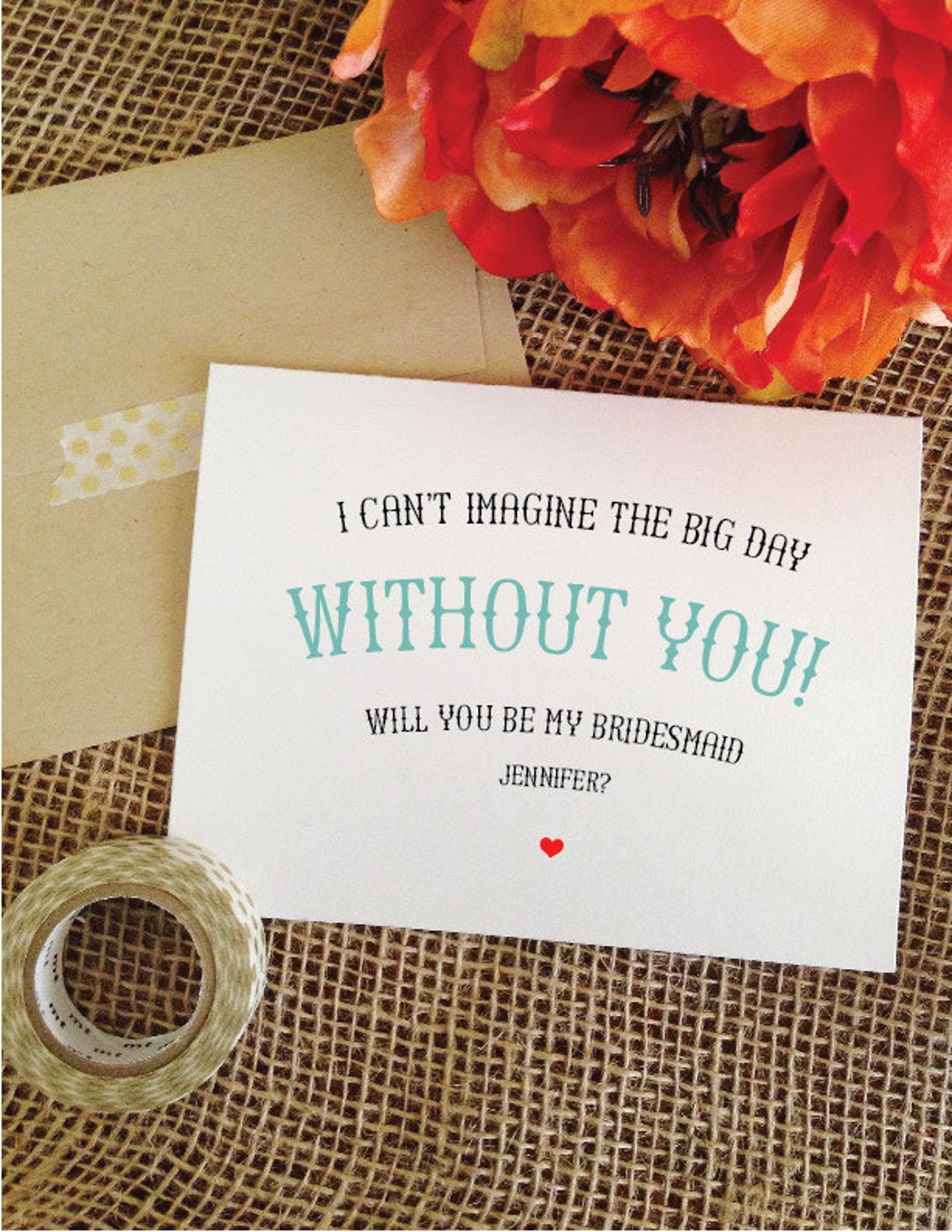 Personalized Bridesmaid Proposal Card Western Wedding I Etsy