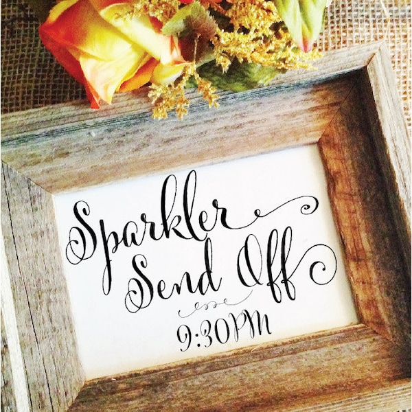 Wedding Sign Sparkler Send Off - Etsy
