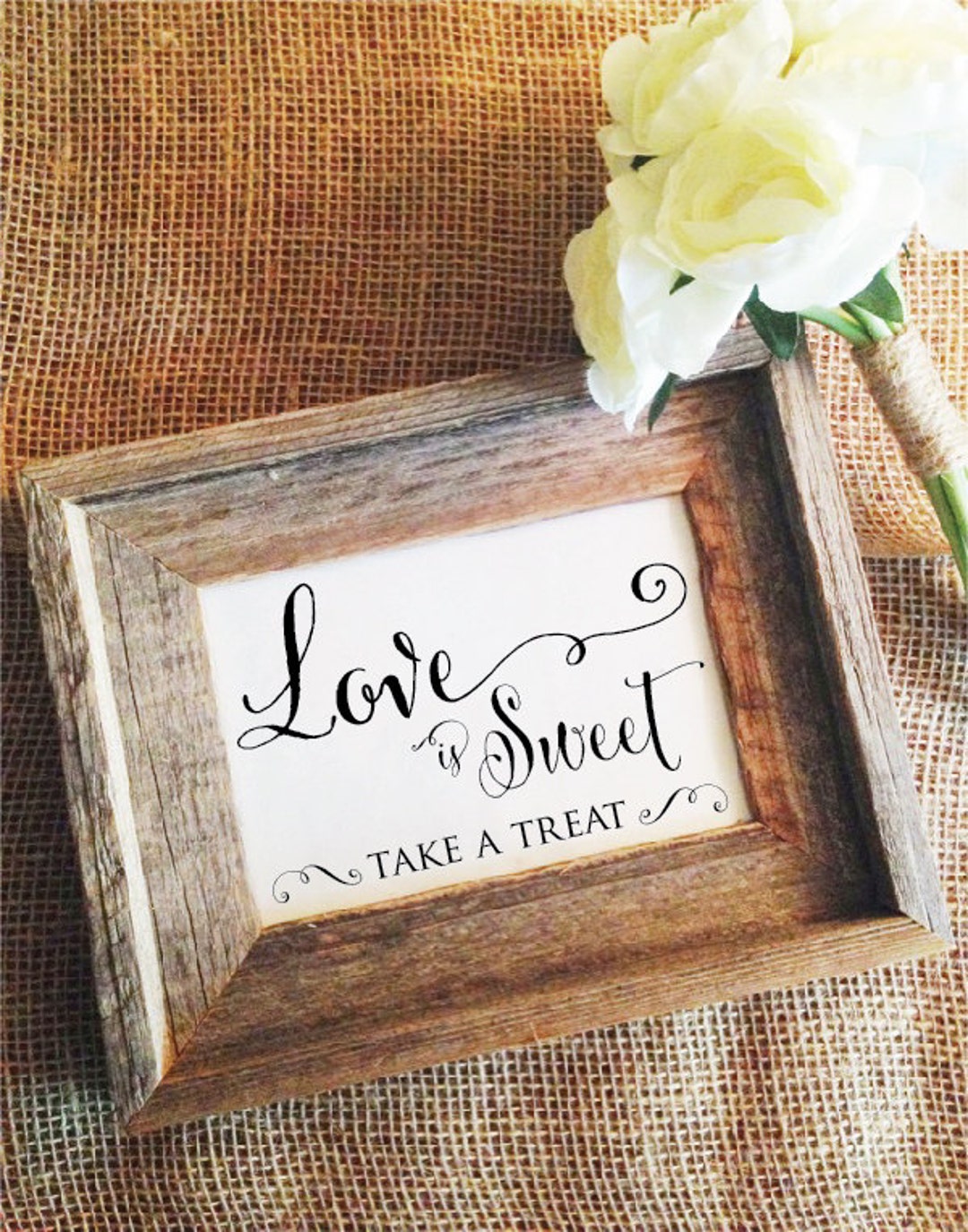 Love is Sweet Sign Love is Sweet Take a Treat Sign Love is Sweet Bridal ...