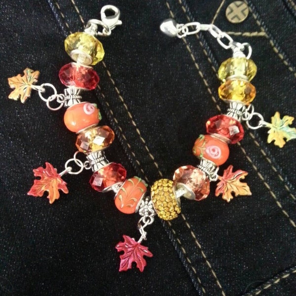 Autumn Leaf Bracelet - Etsy