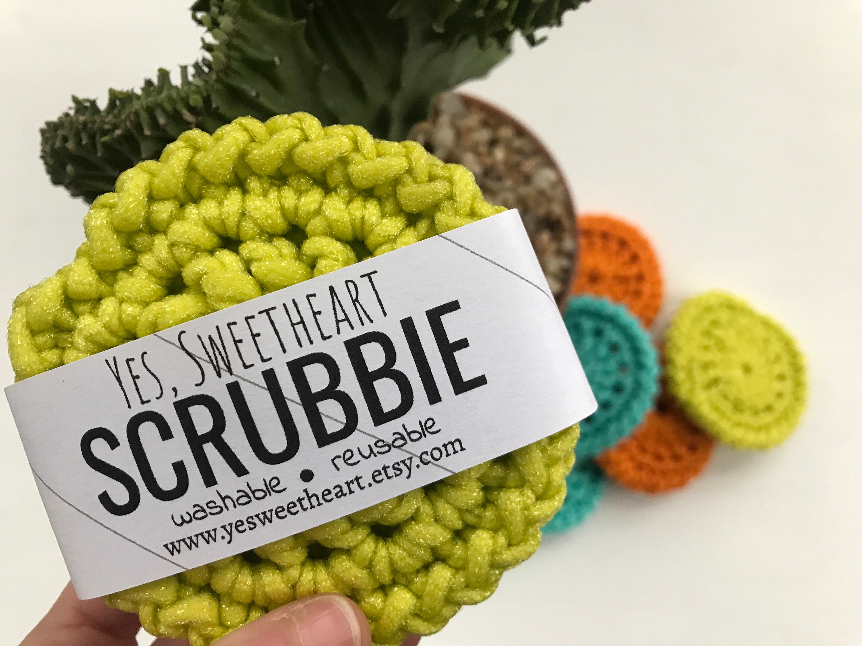 Washable Dish Scrubbies Pack of 2 Kitchen Cleaning Home | Etsy