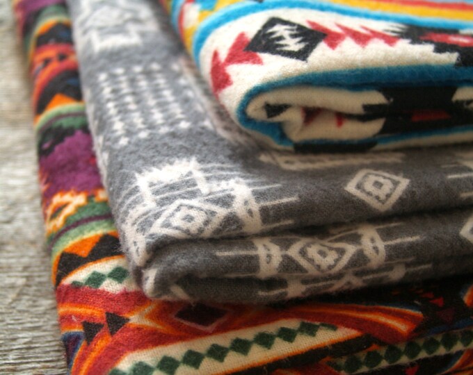 Extra Large Aztec Flannel Baby Receiving Blanket-baby Shower - Etsy