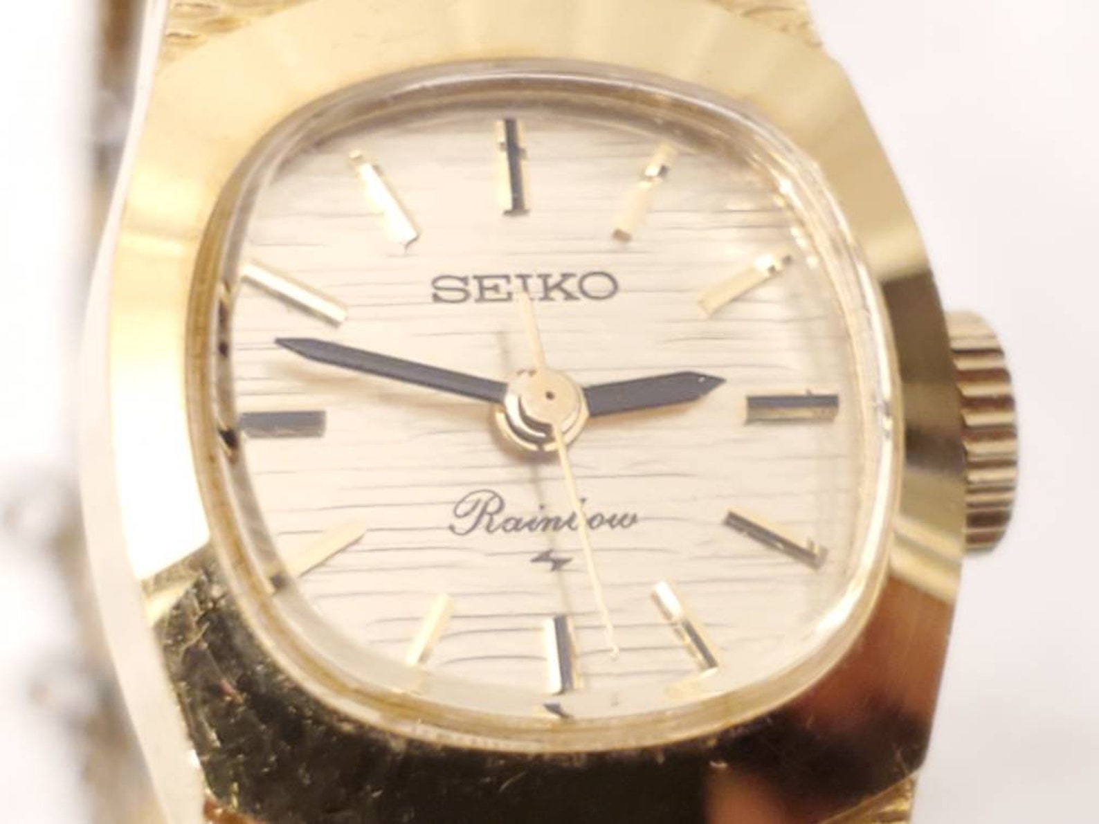 Vintage Seiko Rainbow Wind up Gold Plated Women's Watch | Etsy