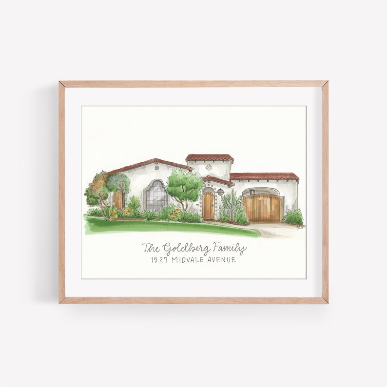 GIFT CERTIFICATE for Custom House Drawing - Etsy