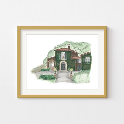 Father of the Bride House Art Print - Etsy