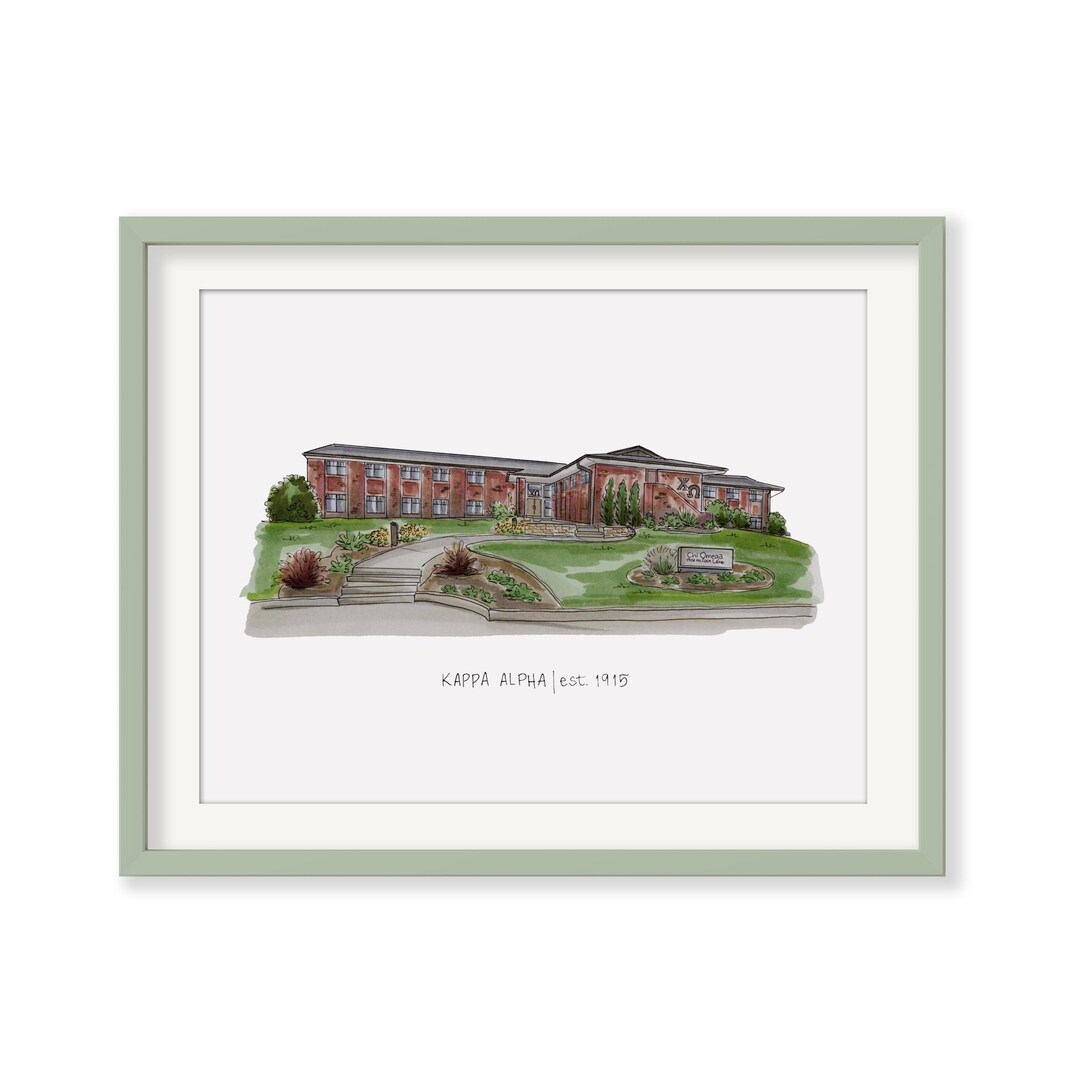 Chi Omega Kansas State Art Print - Etsy