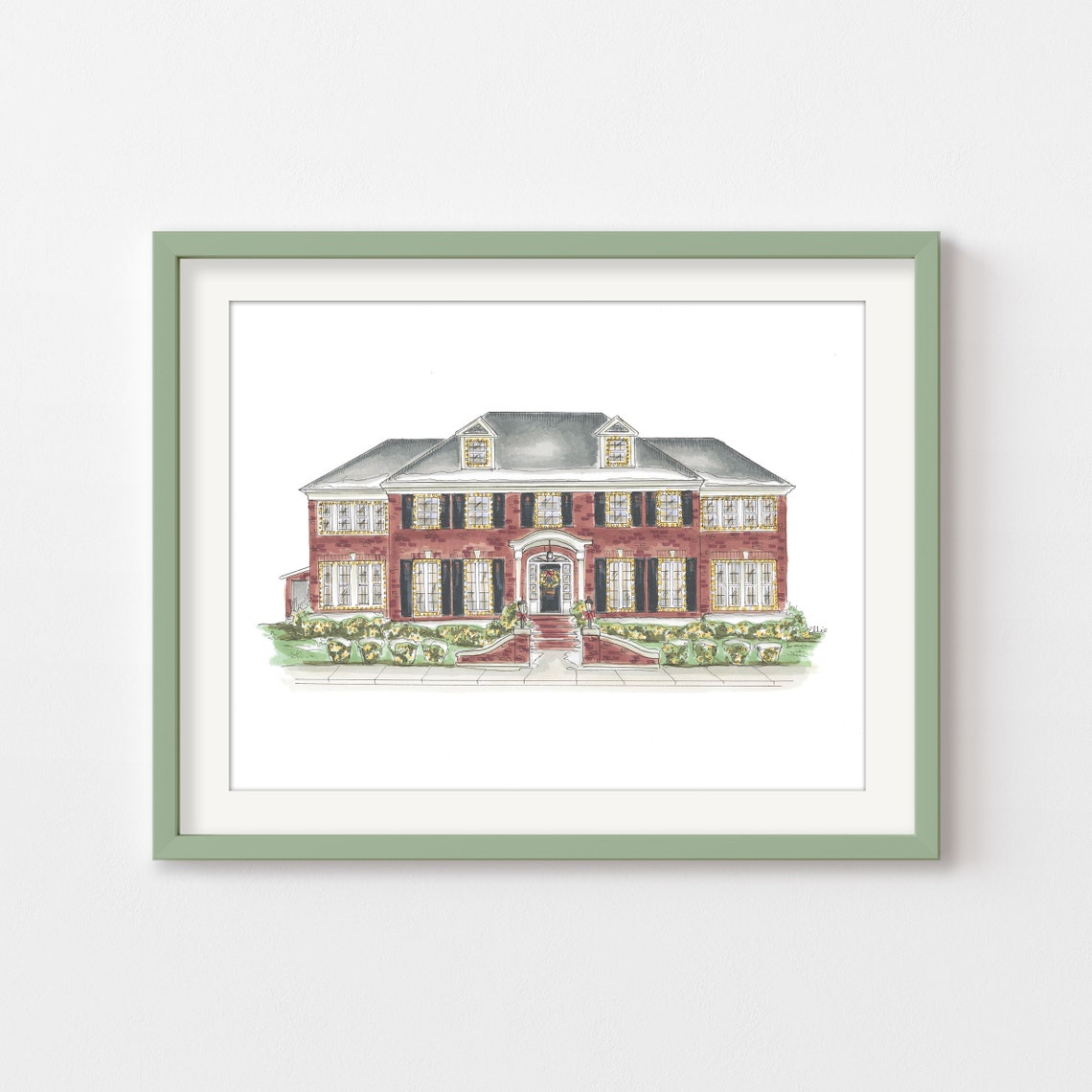 Home Alone House Print - Etsy