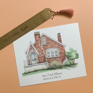 Custom House Drawing House Illustration House Painting - Etsy