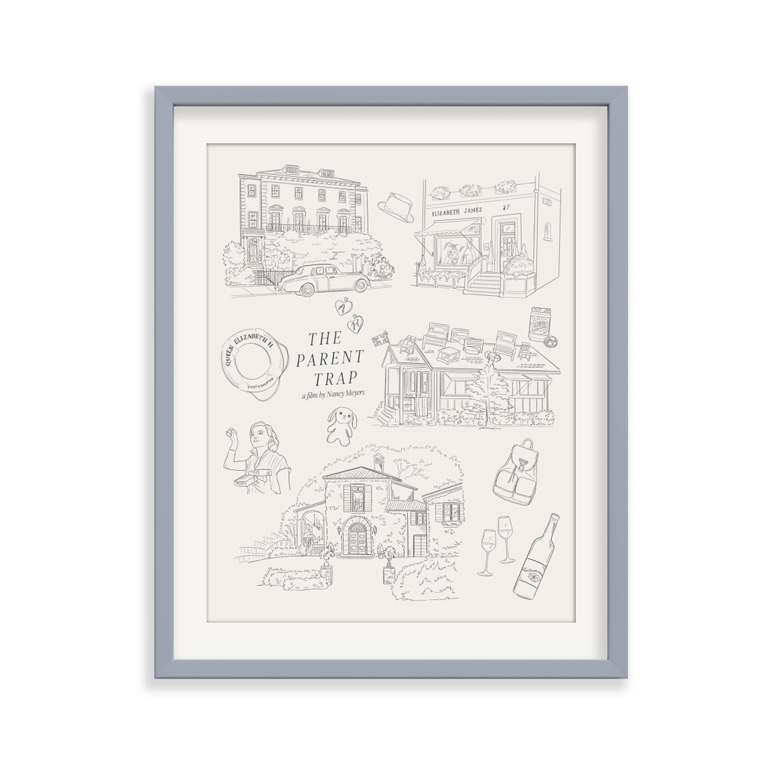 Parent Trap Collage Art Print Nancy Meyers Art Print - Etsy