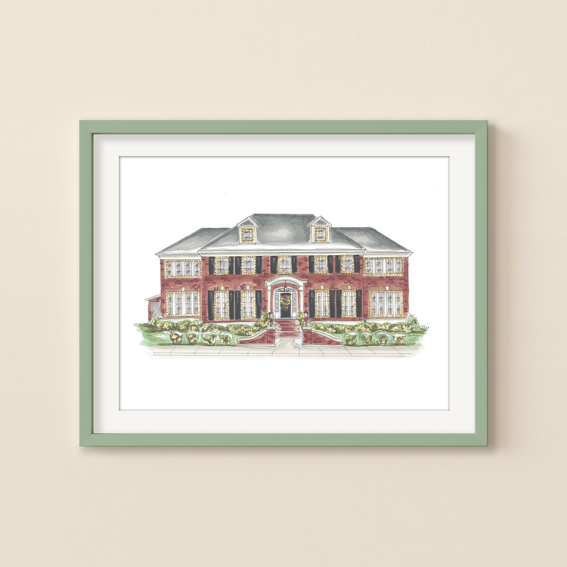 Home Alone House Print - Etsy