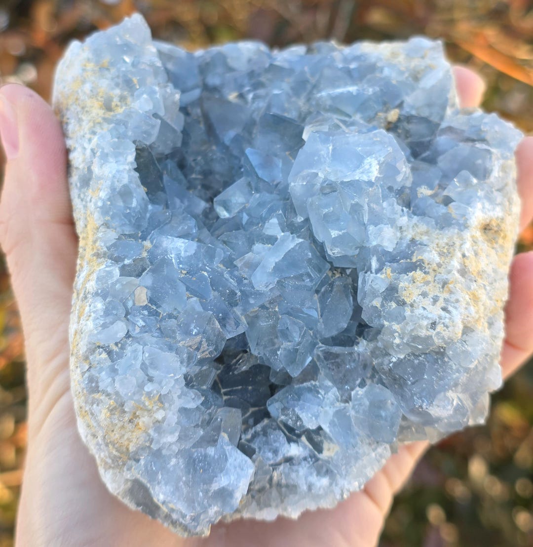 Heavenly Blue 3lb Celestite Crystal Specimen | Natural Madagascar ...