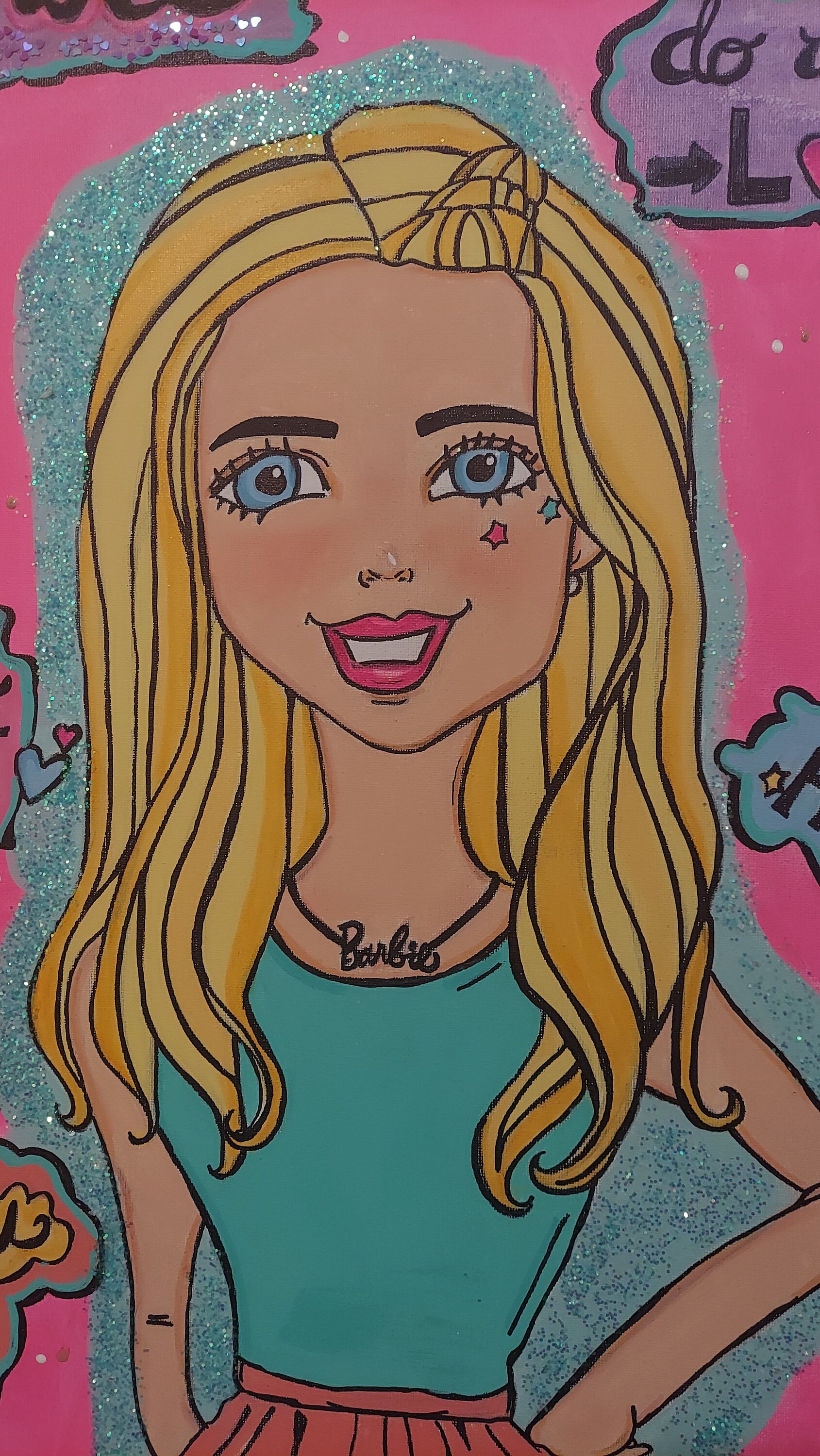 Barbie Painting - Etsy