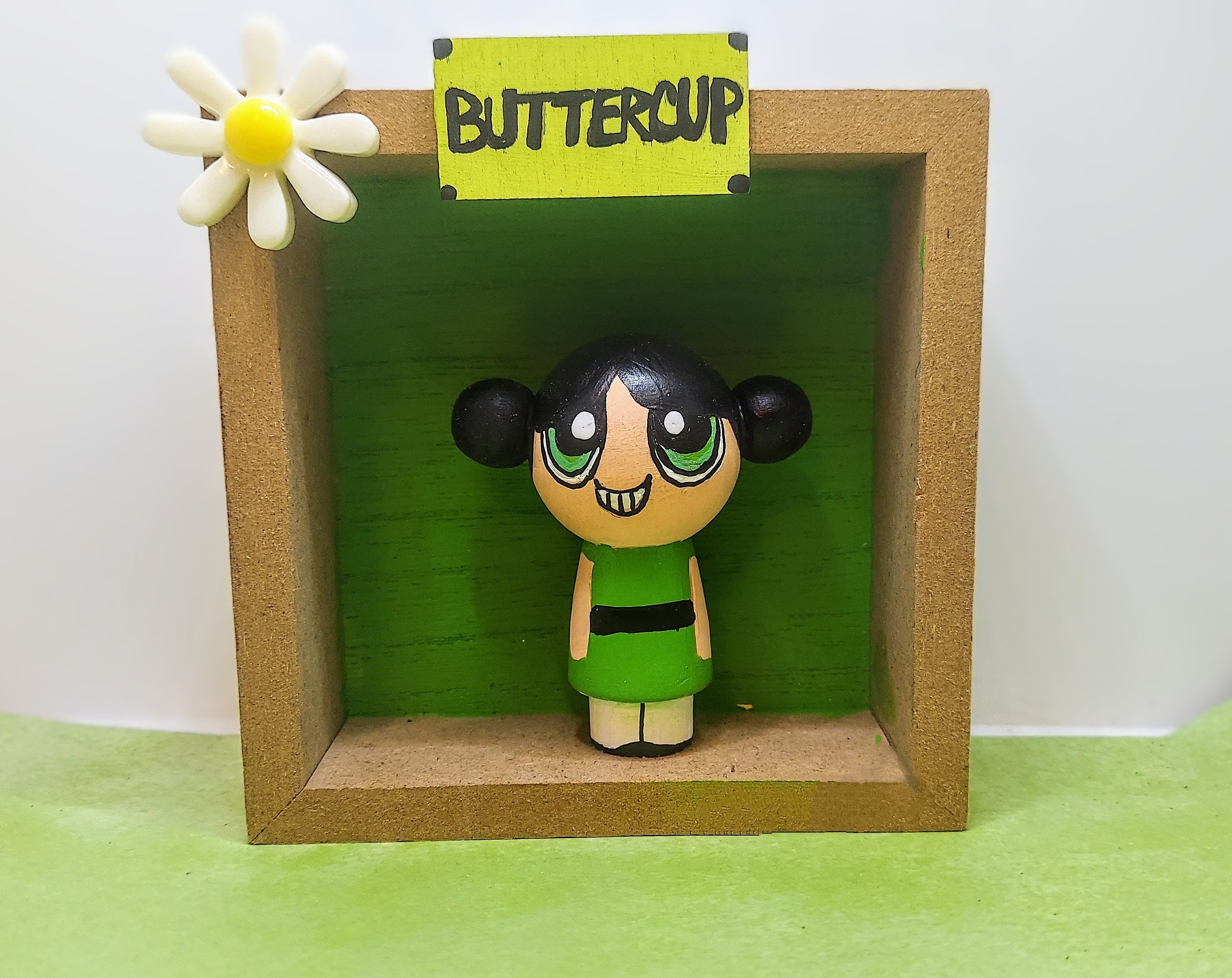 Powerpuff Girls Peg Dolls With Wooden Box - Etsy
