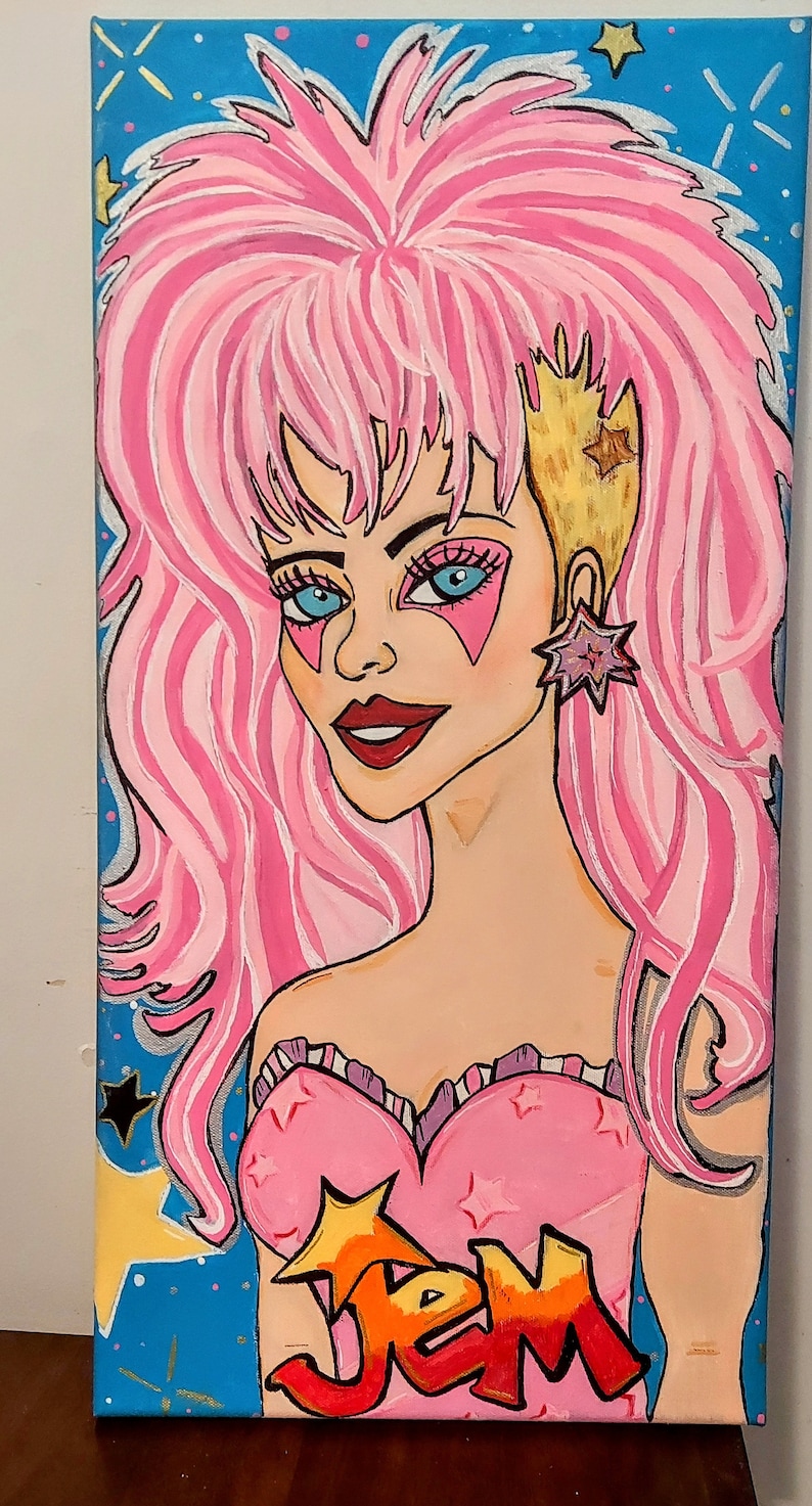 Jem Cartoon Character Painting - Etsy