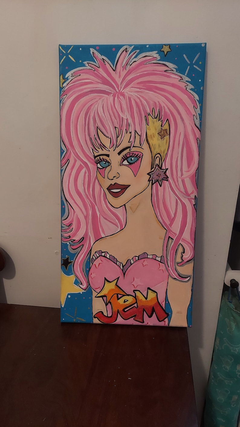 Jem Cartoon Character Painting - Etsy